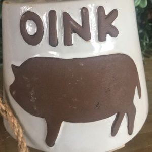 Accents | Rustic Farmhouse Ceramic Pig Cow Bell Country | Poshmark